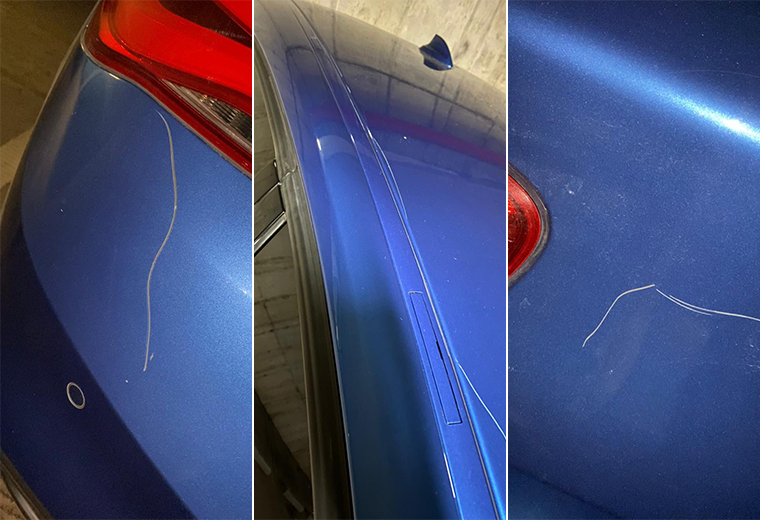 Le rayan carro en la calle tras negarse a pagar ₡10 mil a cuidacarros ...